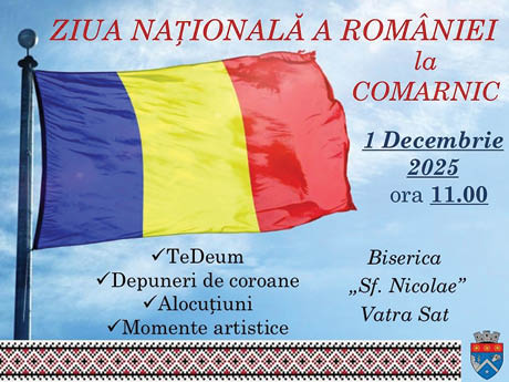 Ziua Națională a României va fi marcată și la Comarnic | Ziarul Prahova